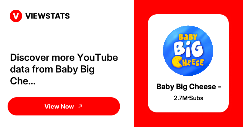 Baby Big Cheese - Nursery Rhymes and Kids Songs - Viewstats