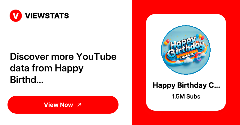 Happy Birthday Channel - Viewstats