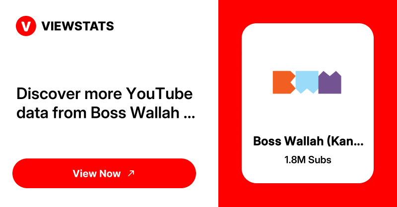 Boss Wallah (Kannada) - Viewstats