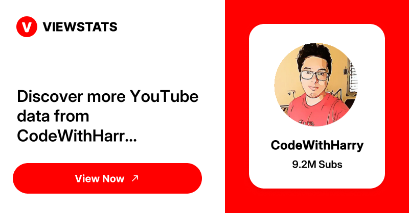 CodeWithHarry - Viewstats