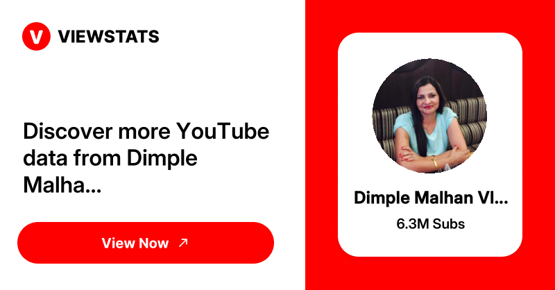 Dimple Malhan Vlogs - Viewstats
