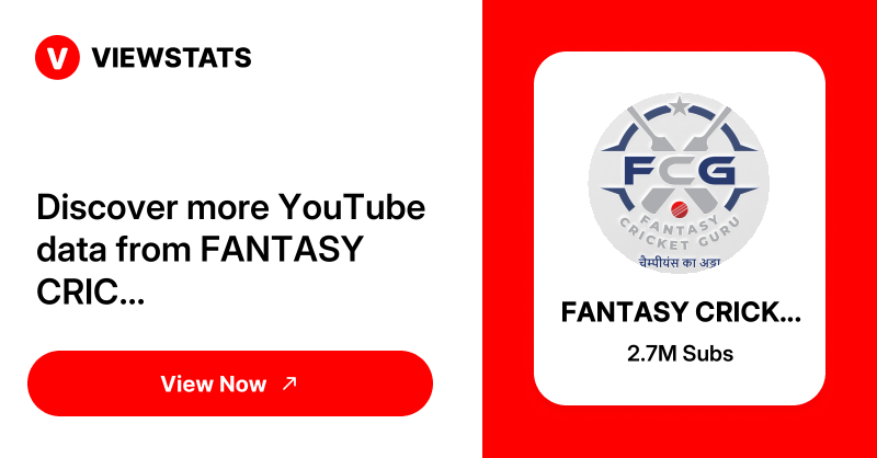 FANTASY CRICKET GURU - Viewstats