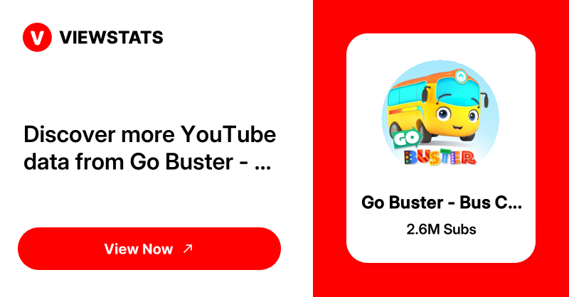 Go Buster - Bus Cartoons & Kids Stories - Viewstats