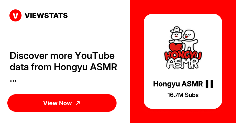 Hongyu ASMR 홍유 - Viewstats