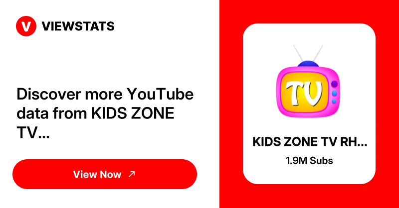 KIDS ZONE TV RHYMES - Viewstats