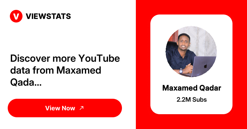 Maxamed Qadar - Viewstats