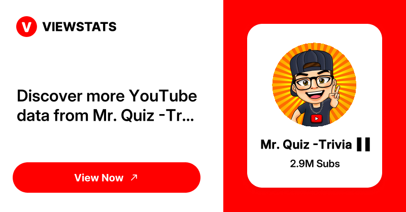 Mr. Quiz -Trivia 🤓🧠 - Viewstats