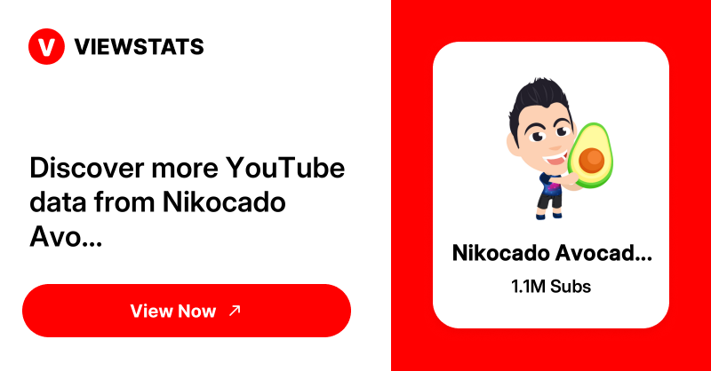 Nikocado Avocado 2 - Viewstats