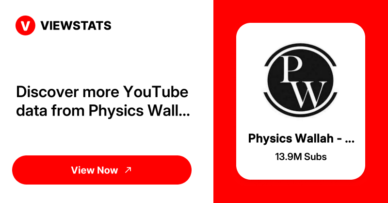 Physics Wallah - Alakh Pandey - Viewstats