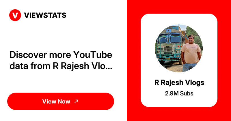 R Rajesh Vlogs - Viewstats