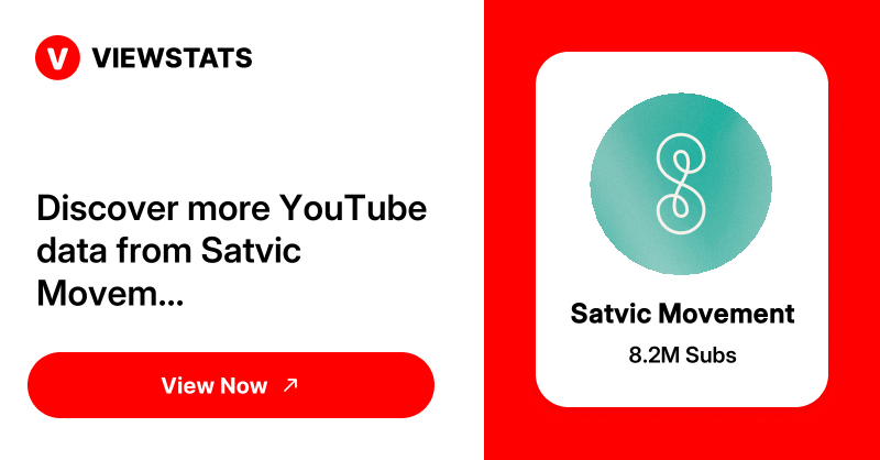 Satvic Movement - Viewstats