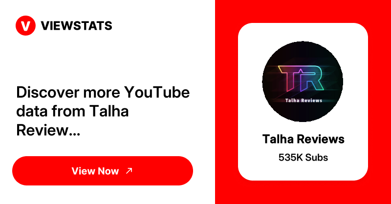 Talha Reviews - Viewstats