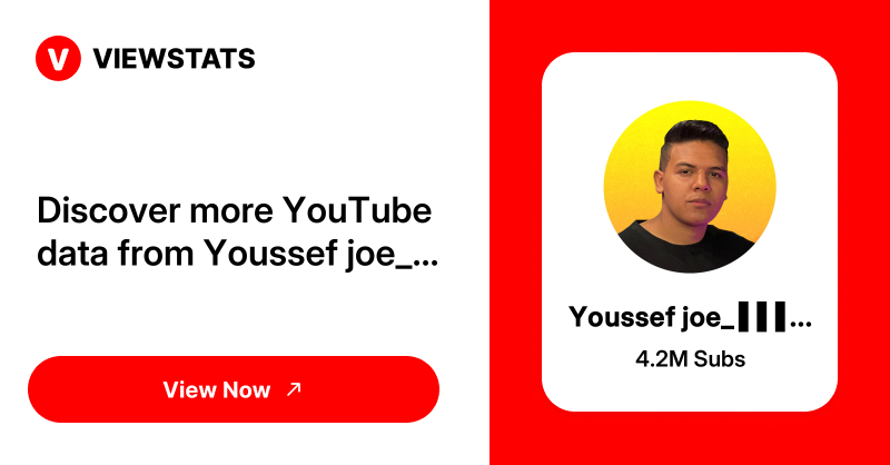 Youssef joe_يوسف چو - Viewstats